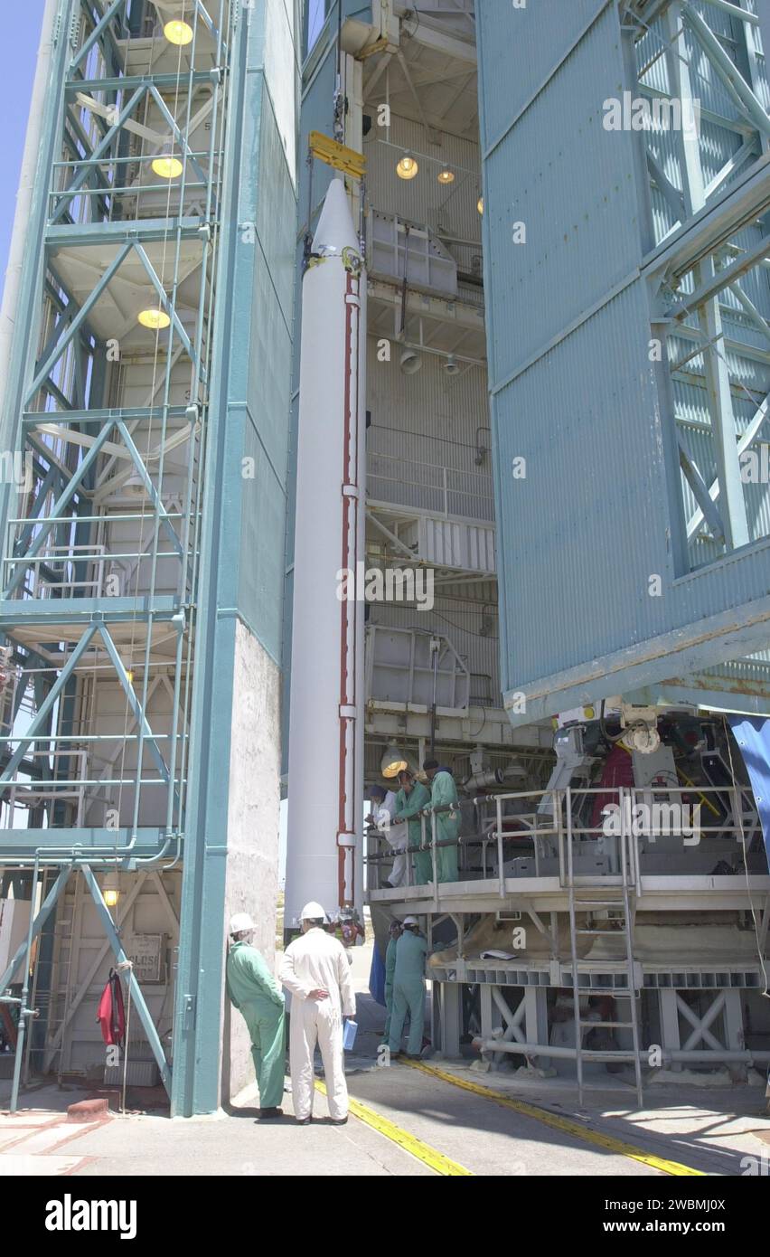 VANDENBERG AIR FORCE BASE, CALIF. - At NASA Space Launch Complex 2 on ...