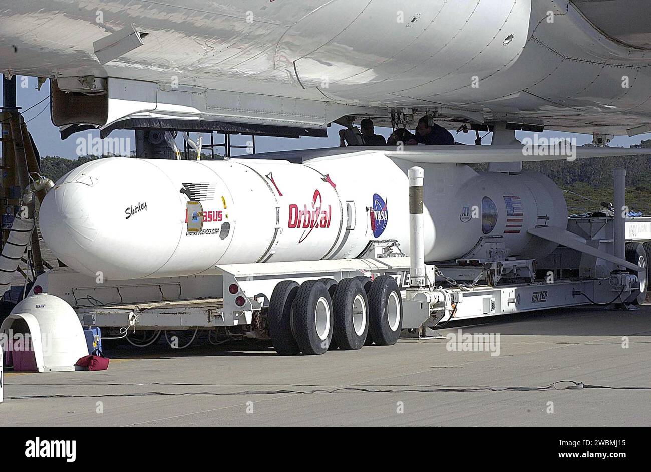 The DART spacecraft and Pegasus XL launch vehicle, built by Orbital ...