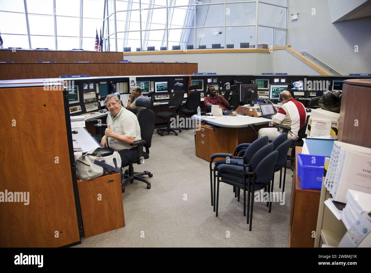 CAPE CANAVERAL, Fla. -- In Firing Room 4 in the Launch Control Center ...
