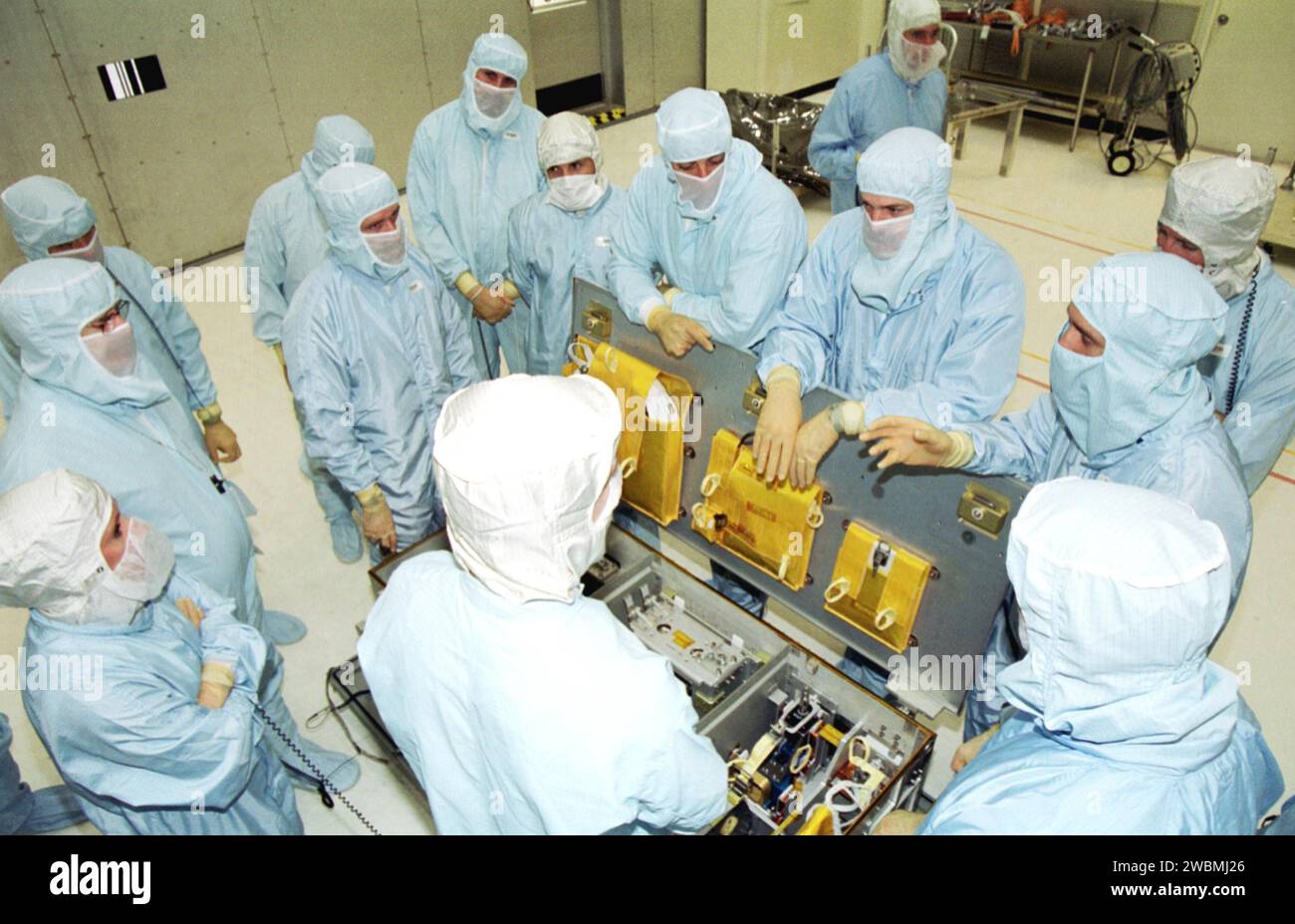 KENNEDY SPACE CENTER, Fla. - In the Vertical Processing Facility ...