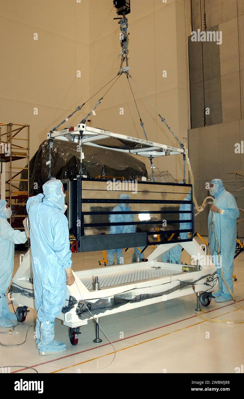 KENNEDY SPACE CENTER, FLA. -- In the Vertical Processing Facility ...