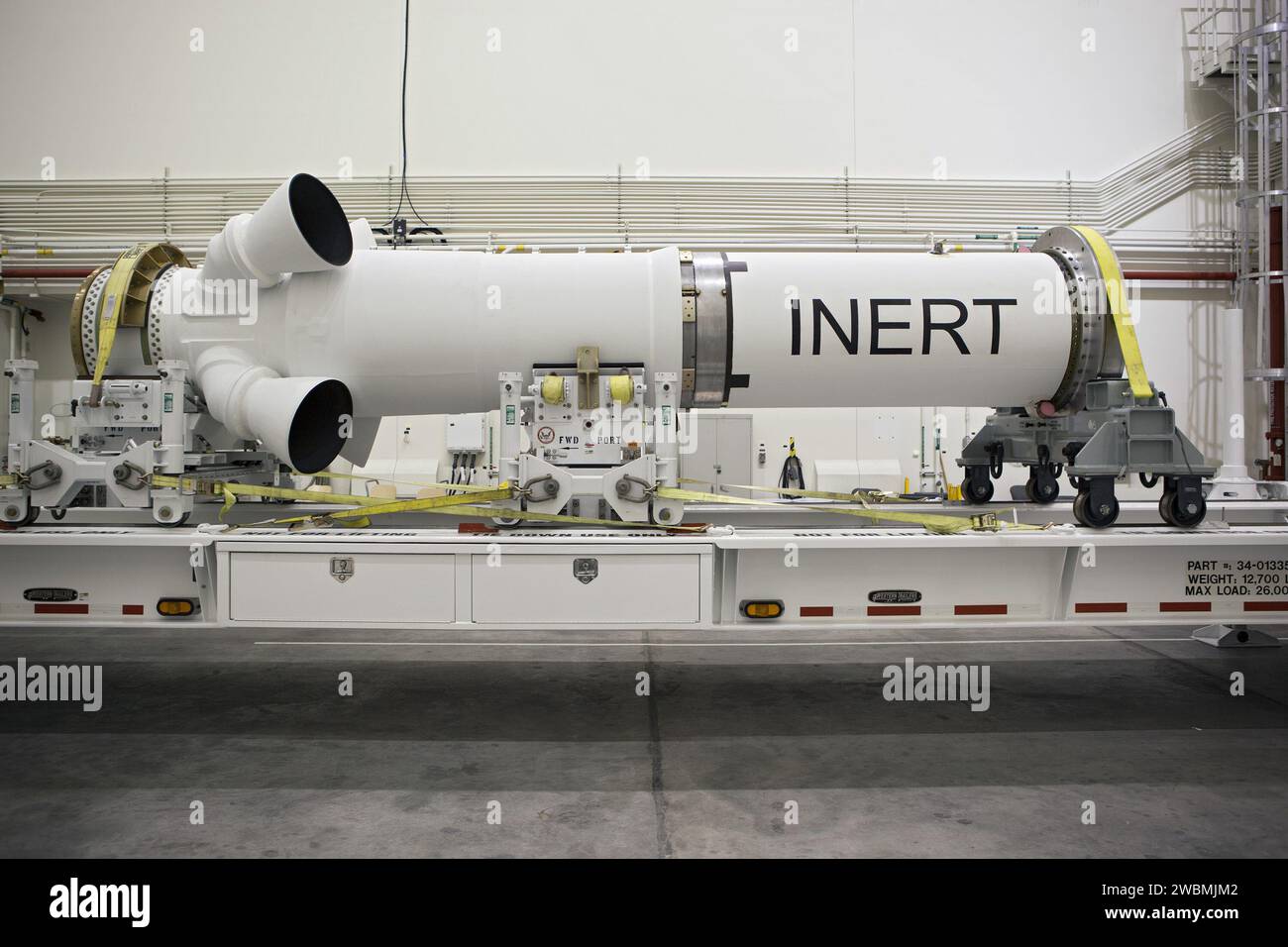 At Kennedy Space Center, the ATK launch abort motor inside the Launch ...