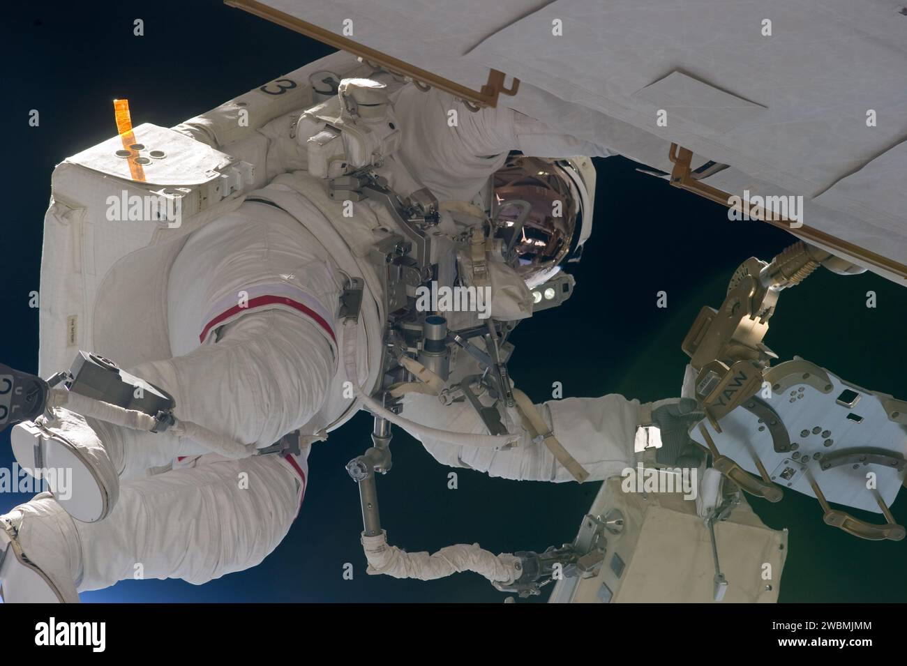 Andrew Feustel completes the second STS-134 EVA on the ISS, performing ...