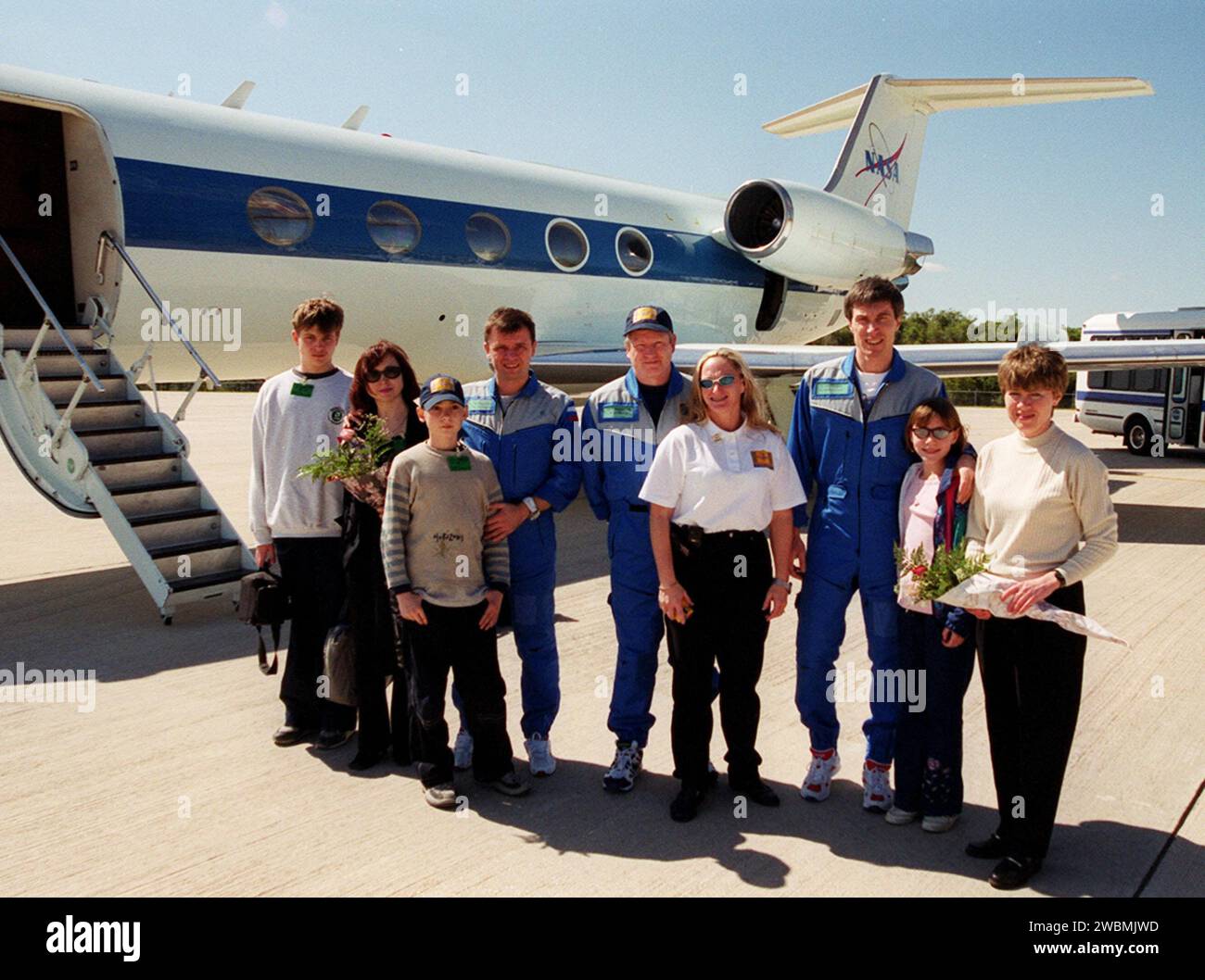 The International Space Station's Expedition One crew members and their ...