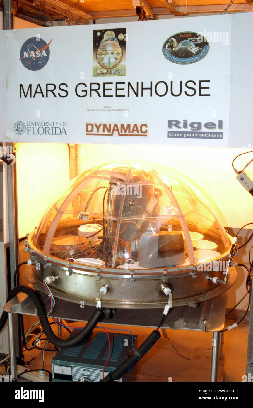 The Mars Greenhouse is exhibited at the Space Life Sciences Lab at ...