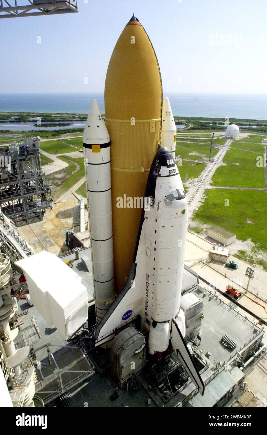 KENNEDY SPACE CENTER, Fla. -- Atop the mobile launcher platform, Space ...
