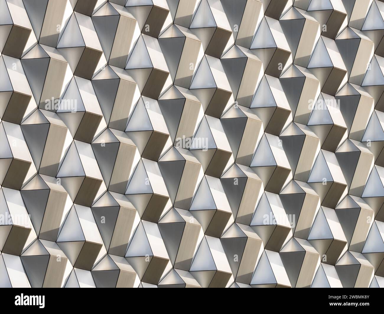 Facade detail out of abstract shapes. The honeycomb structure out of ...
