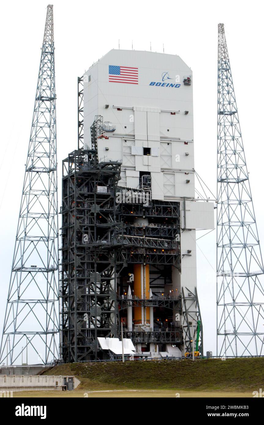 KENNEDY SPACE CENTER, FLA. - On Launch Complex 37 at Cape Canaveral Air ...