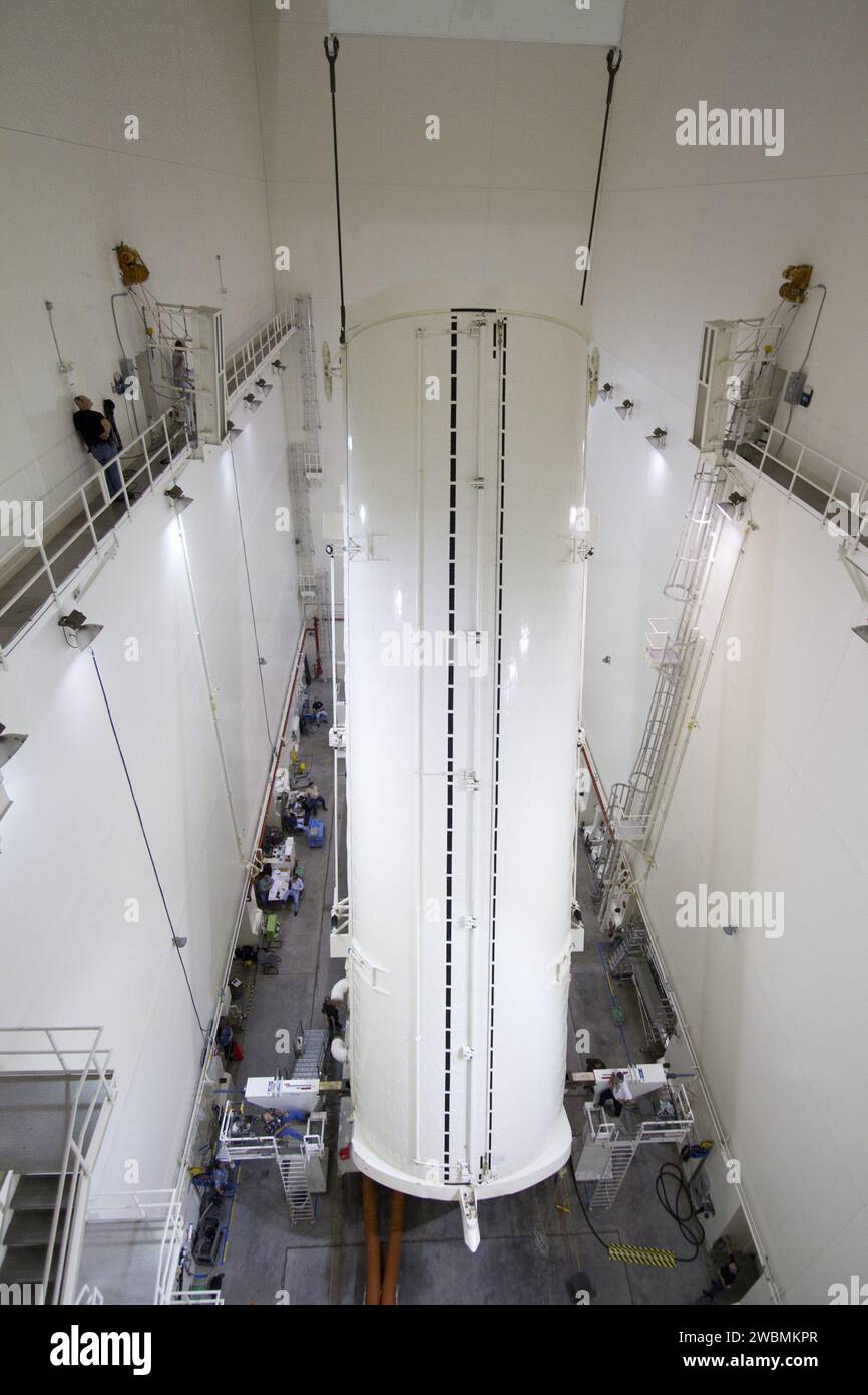 CAPE CANAVERAL, Fla. -- A canister, carrying the Alpha Magnetic ...