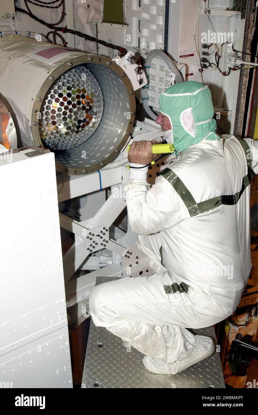 KENNEDY SPACE CENTER, FLA. -- The Starshine-2 experiment rests inside a ...