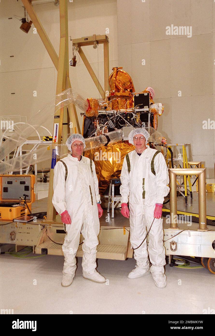 Two technicians involved with the installation of the Gamma Ray ...