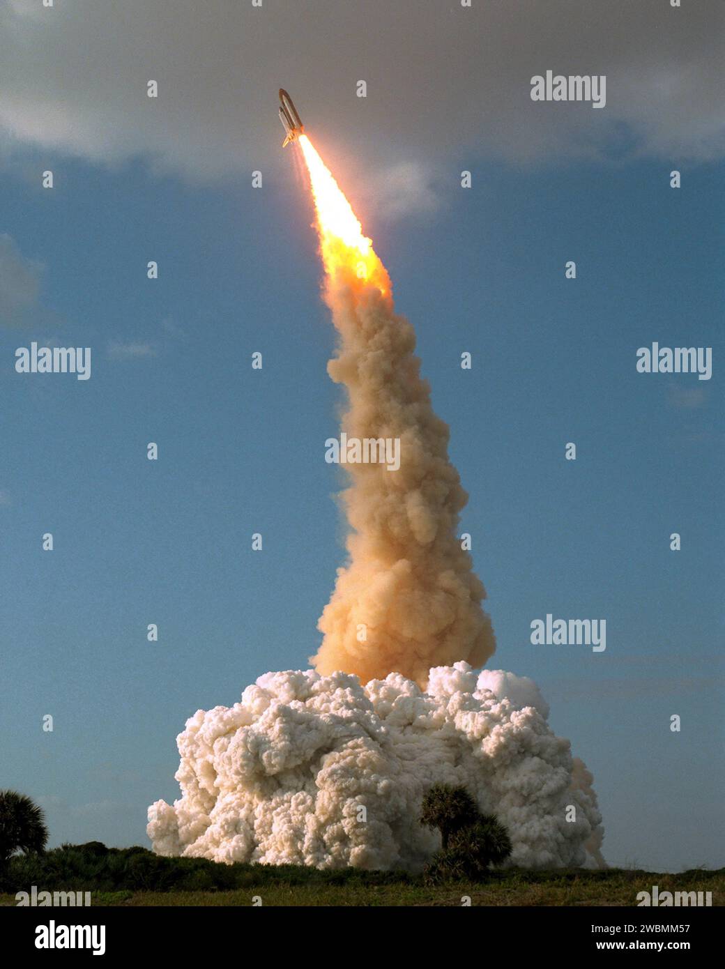 KENNEDY SPACE CENTER, FLA. -- The Space Shuttle Discovery lifts off ...