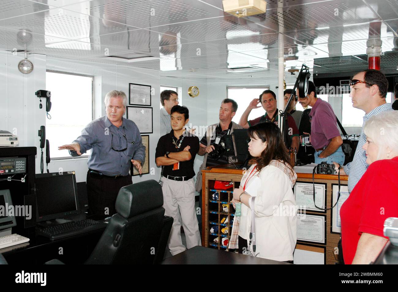 The Freedom Star retrieval ship supports media visits and the movement ...