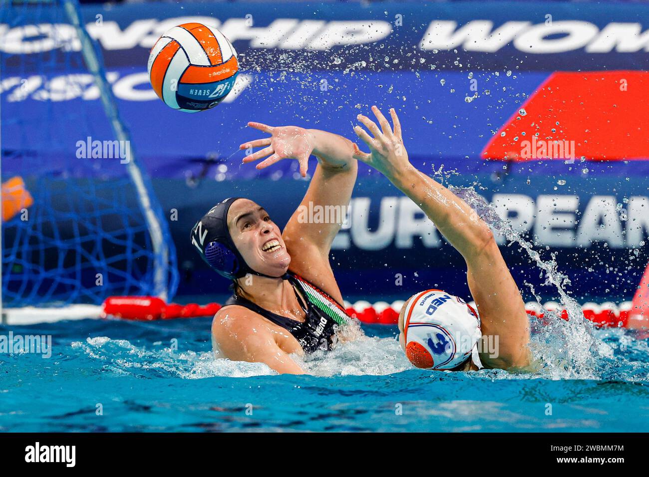 EINDHOVEN, NETHERLANDS - JANUARY 11: Giulia Viacava of Italy battles ...
