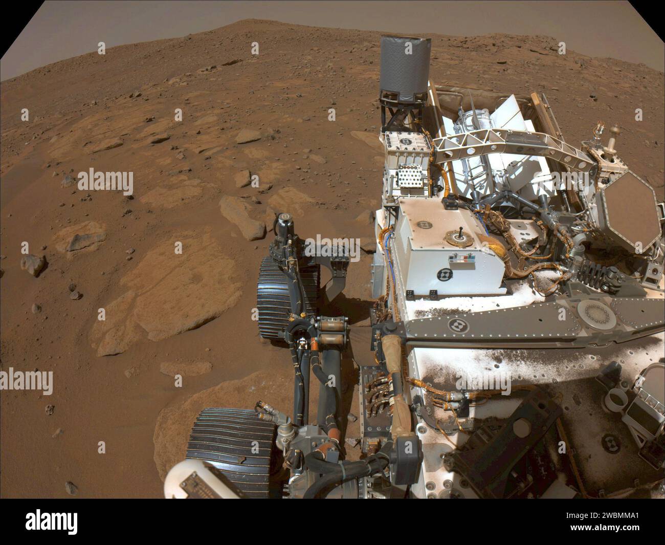 NASA's Perseverance rover captured this view of the location where it ...