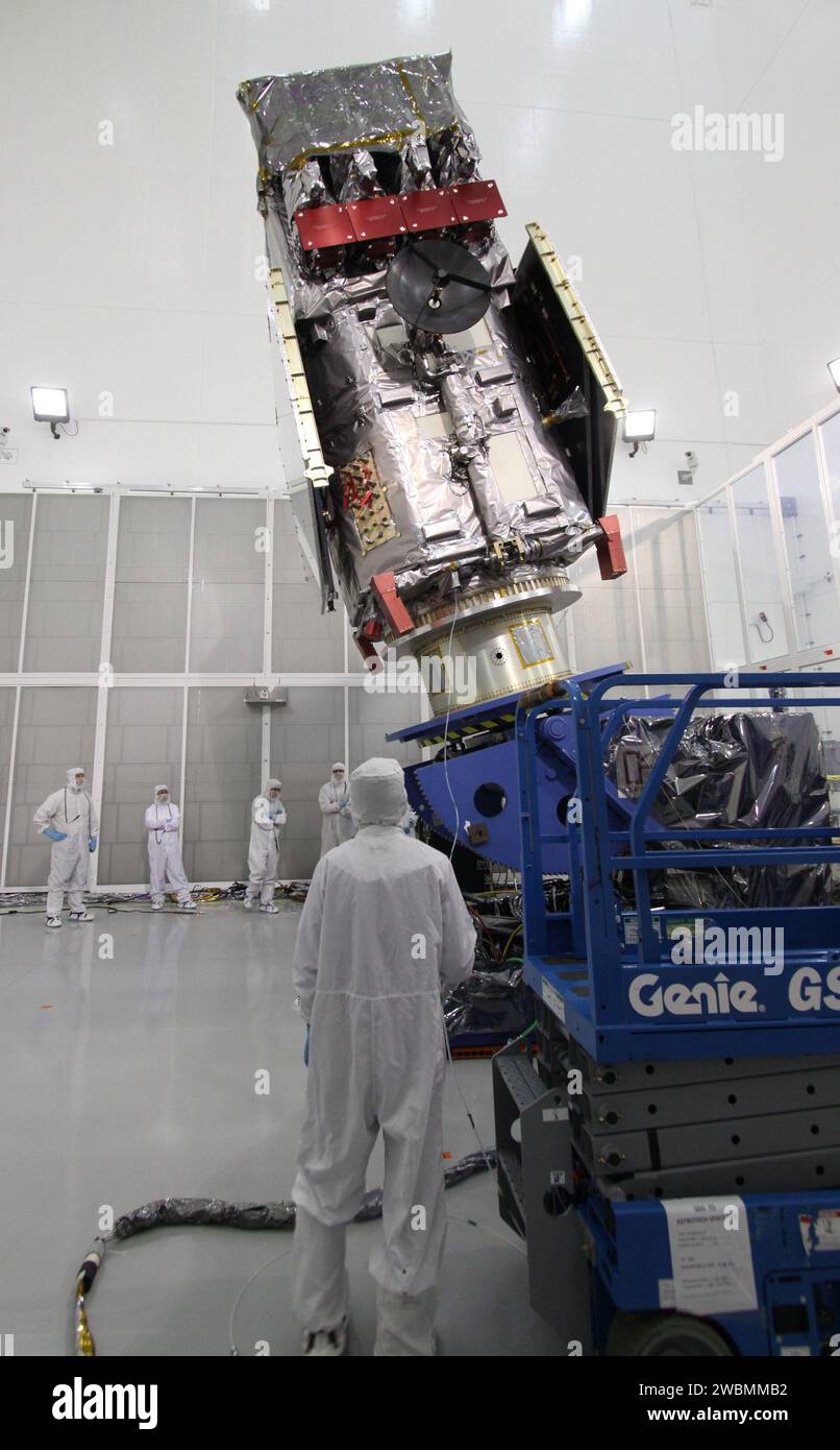 CAPE CANAVERAL, Fla. – At the Astrotech Payload Processing Facility in ...