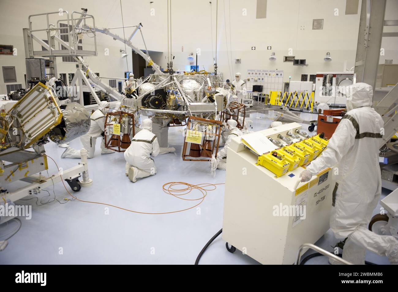 CAPE CANAVERAL, Fla. – At the Payload Hazardous Servicing Facility at ...