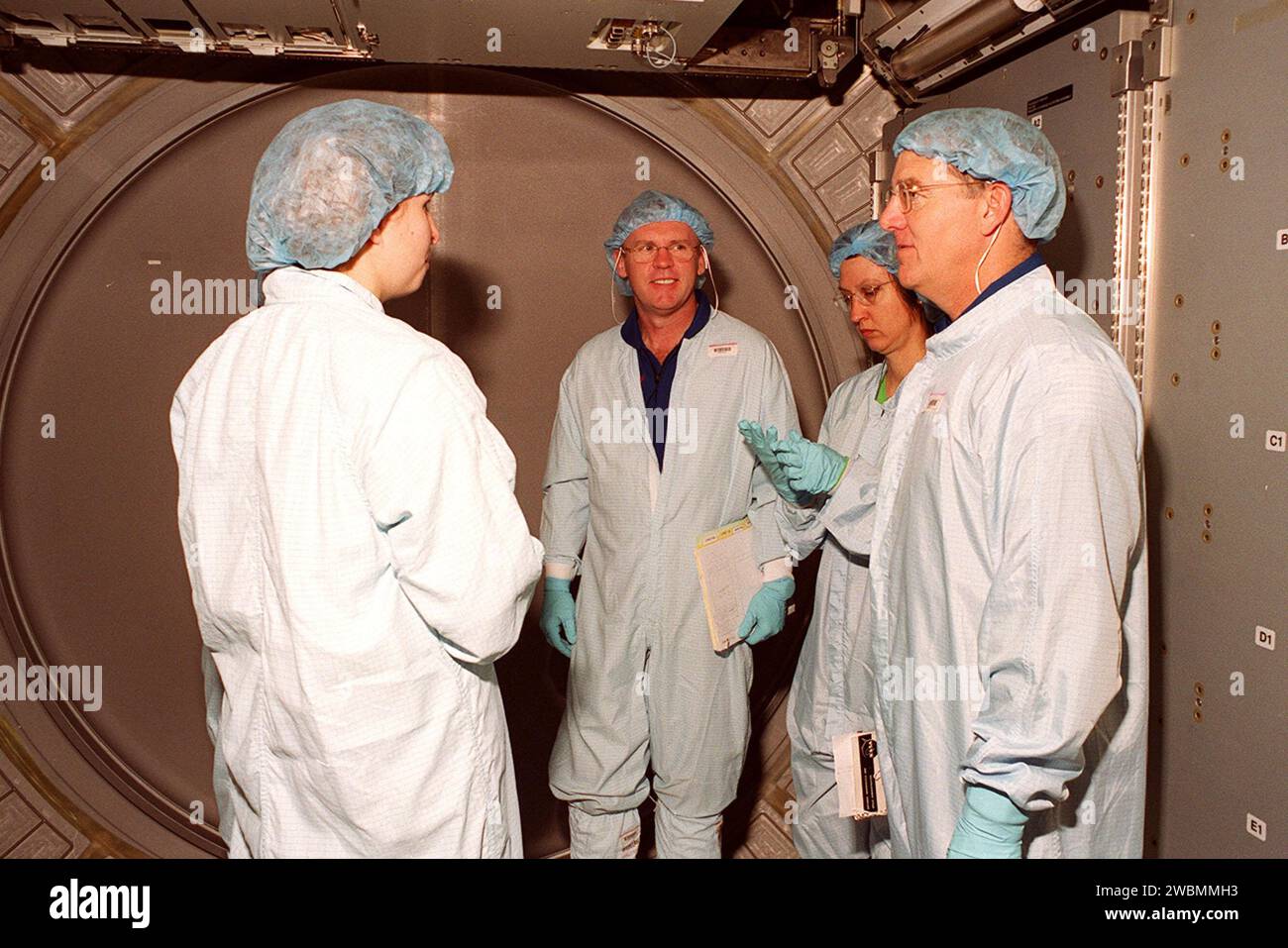 KENNEDY SPACE CENTER, FLA. -- STS-102 Mission Specialist Andrew S.W ...
