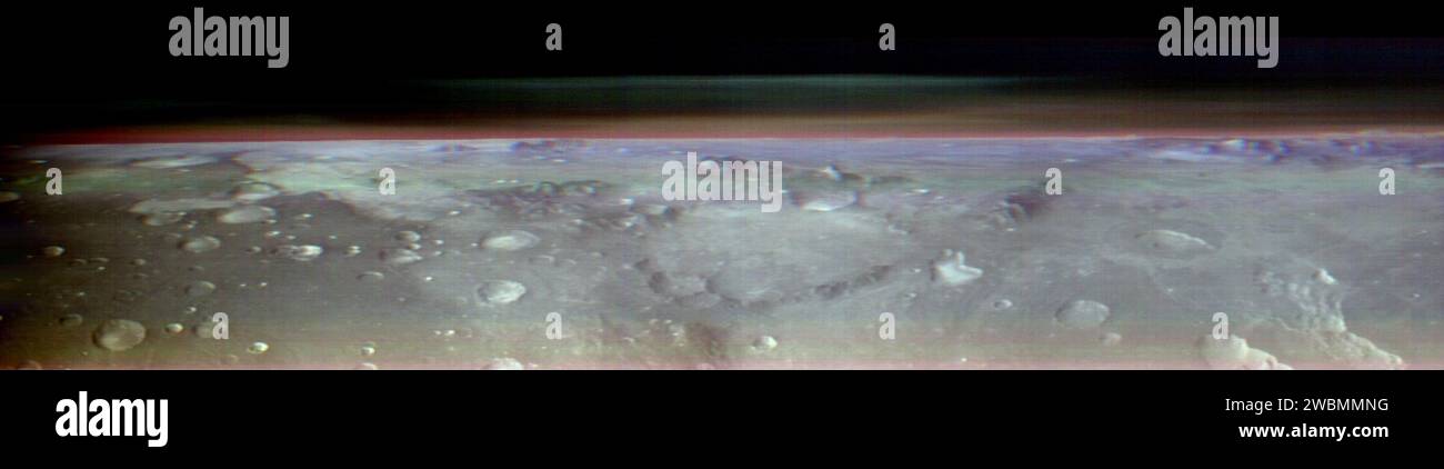 This view of Mars was captured by NASA's Odyssey orbiter using its ...