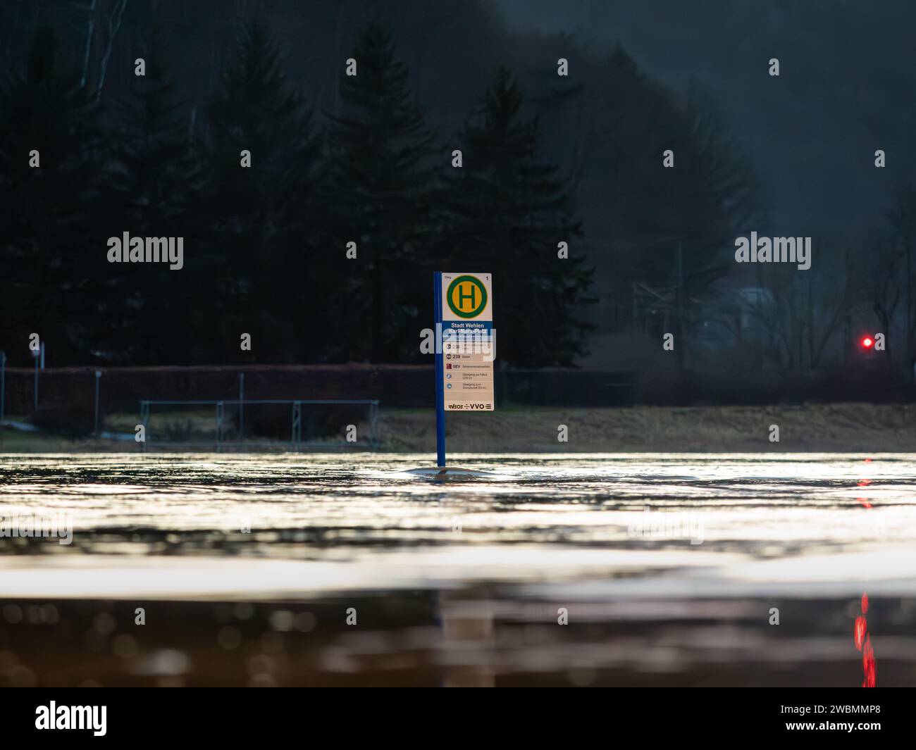 Bus stop under water hi-res stock photography and images - Alamy