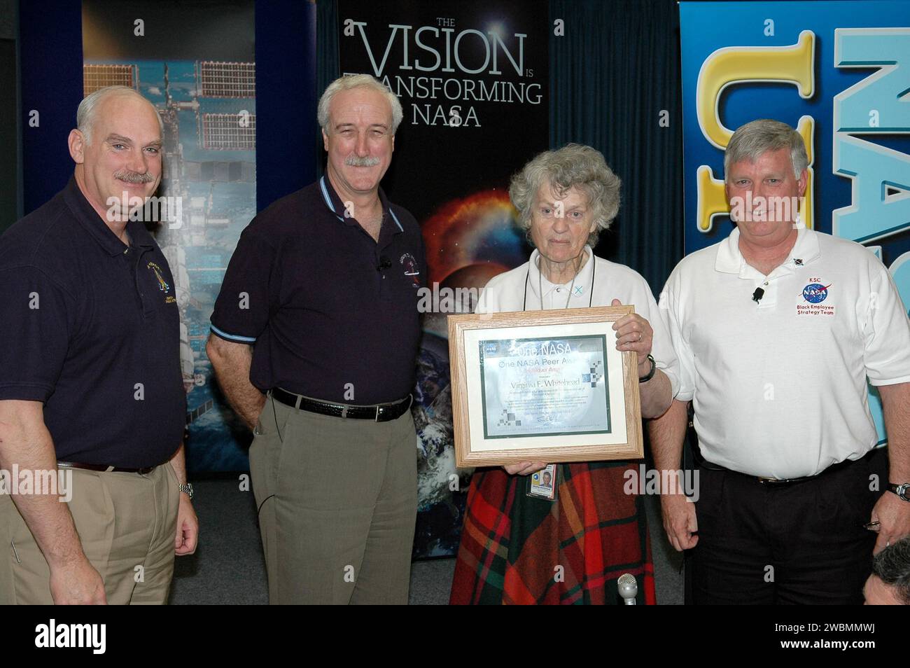 Virginia Whitehead received the One NASA Peer Award at Kennedy Space ...