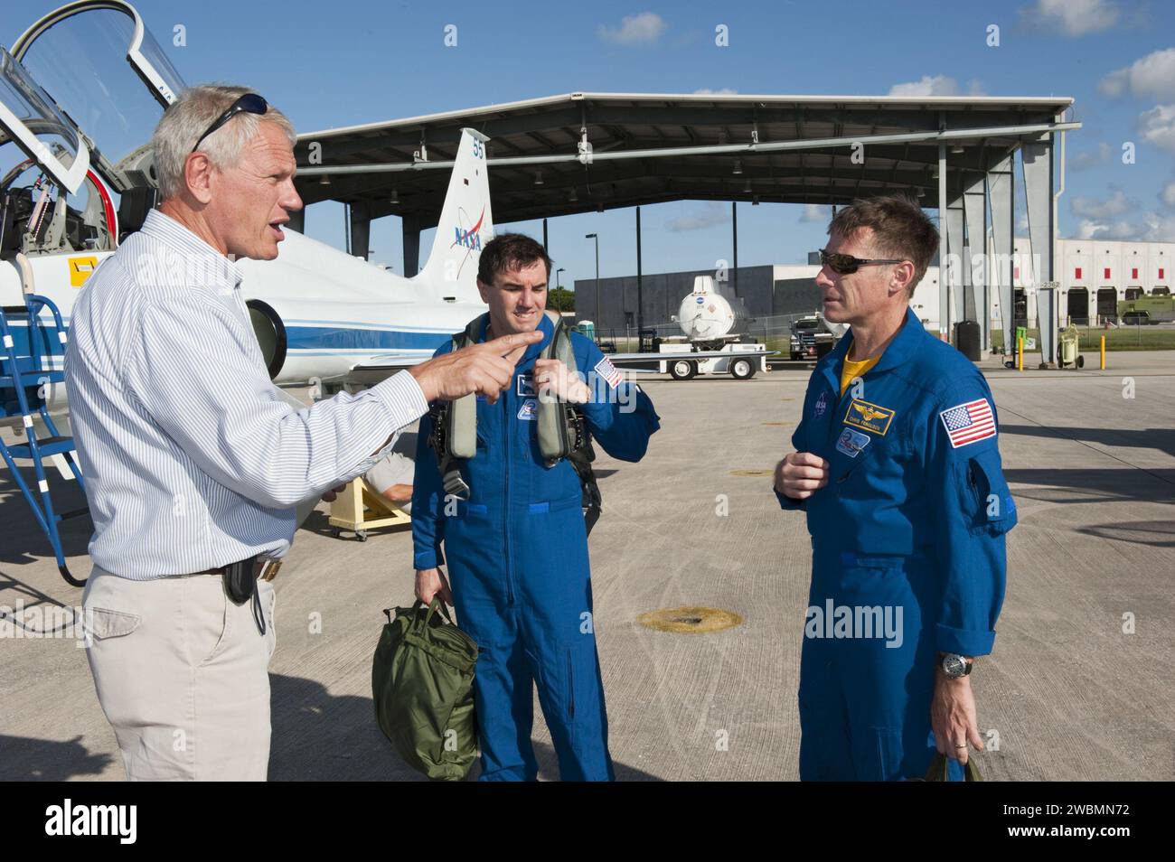 CAPE CANAVERAL, Fla. -- United Space Allaince's Matt Gaetjens with the ...