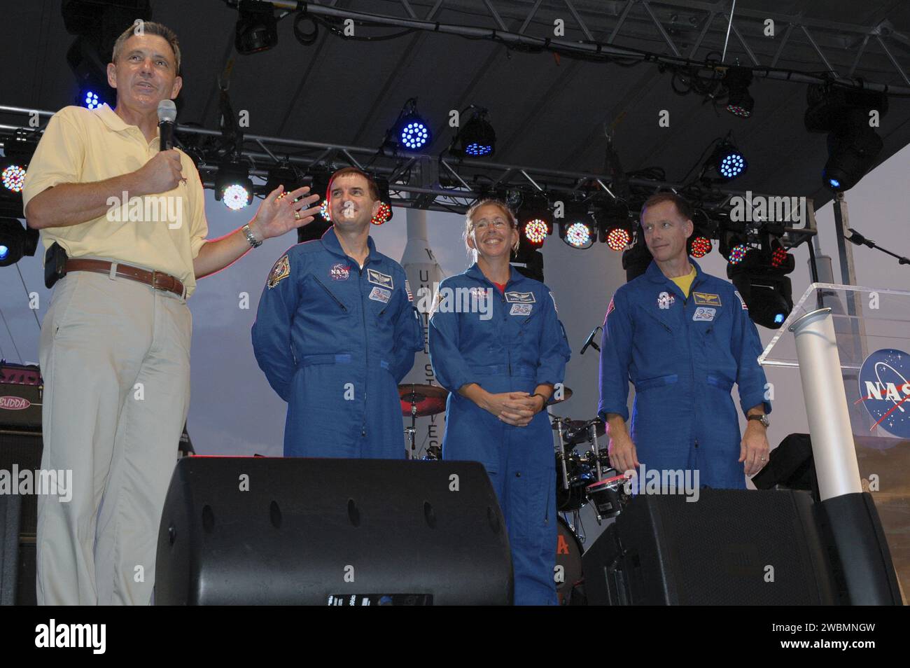 CAPE CANAVERAL, Fla. -- Kennedy Space Center Director Bob Cabana (at ...