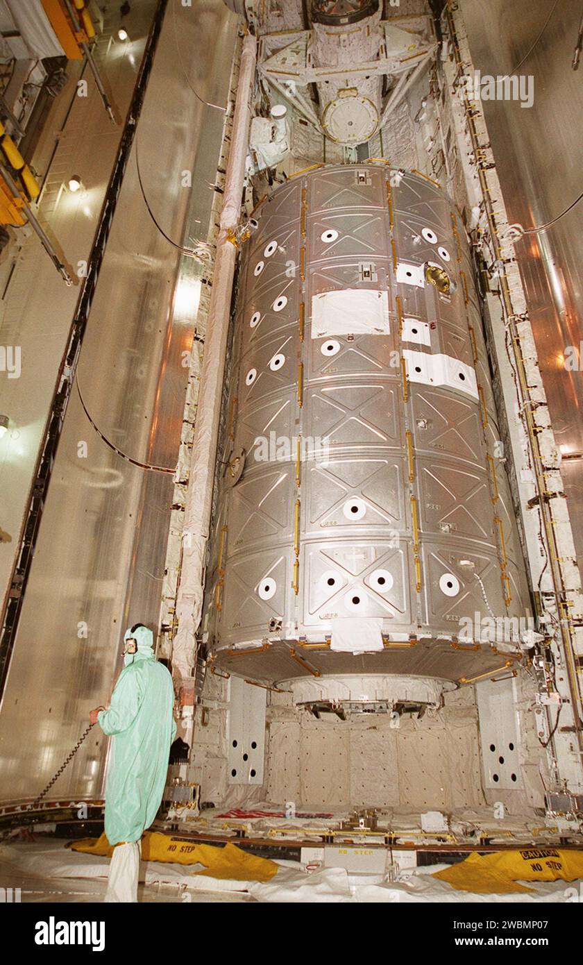 KENNEDY SPACE CENTER, FLA. -- At Launch Pad 39A, the U.S. Laboratory ...