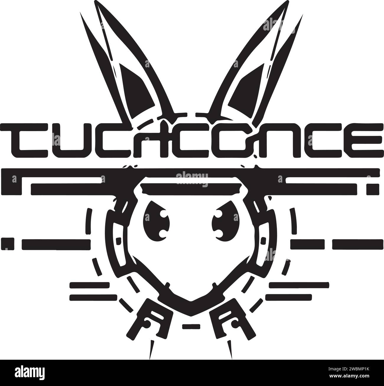 Tech rabbit vector Black and White Stock Photos & Images - Alamy