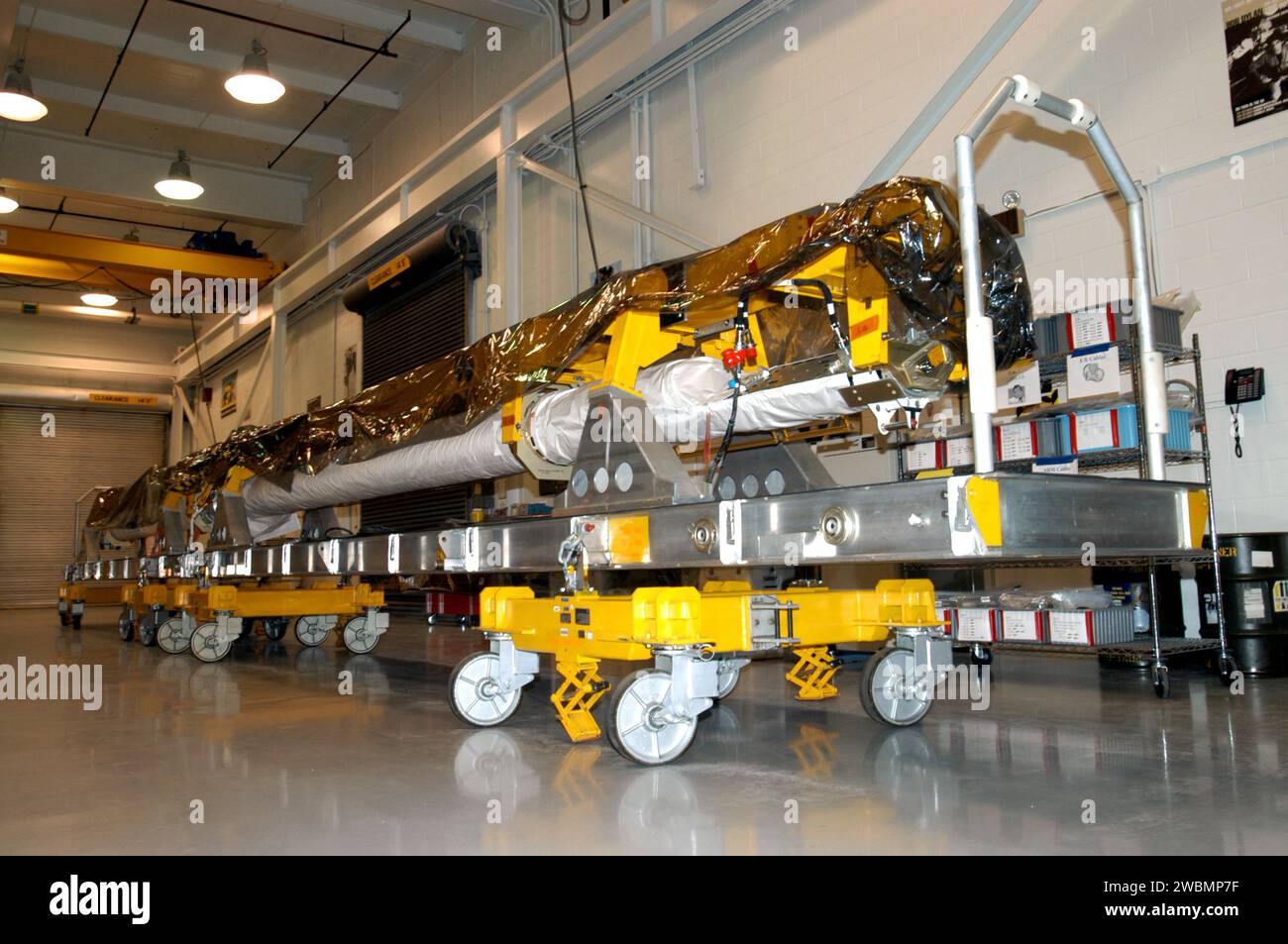 The Orbiter Boom Sensor System, 50 feet long, is in the Remote ...