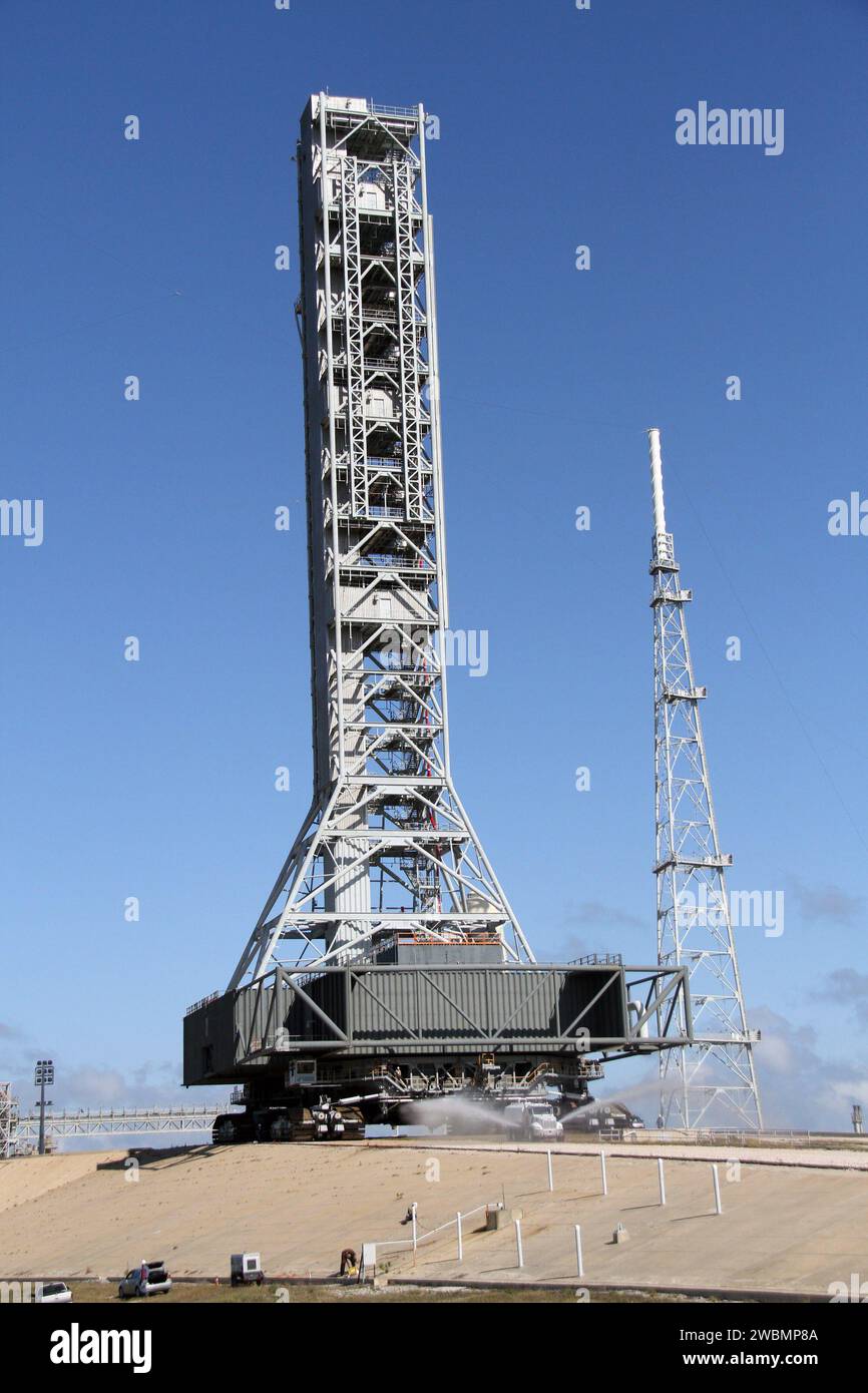CAPE CANAVERAL, Fla. – The crawlerway at Launch Pad 39B at NASA's ...