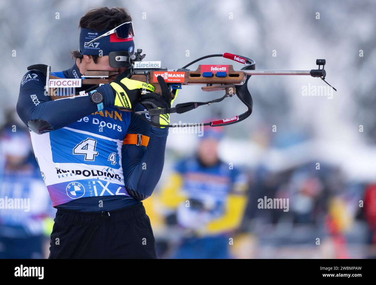 Ruhpolding, Germany. 11th Jan, 2024. Biathlon: World Cup, relay 4 x 7.5 ...
