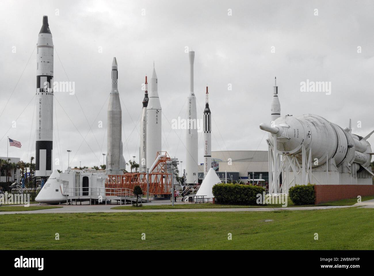 CAPE CANAVERAL, Fla. – The Rocket Garden at the Kennedy Space Center ...