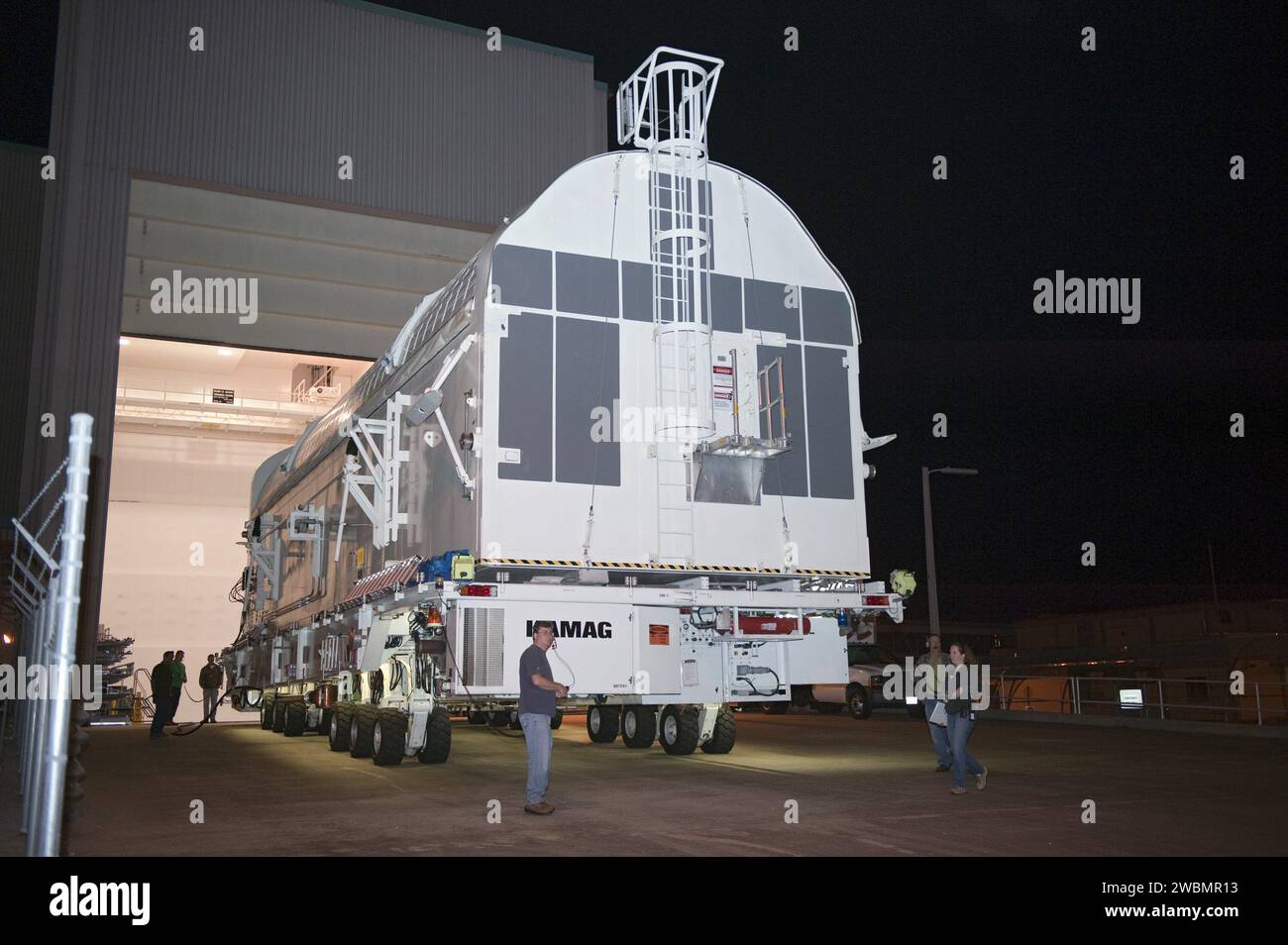 CAPE CANAVERAL, Fla. -- A canister, carrying the Alpha Magnetic ...