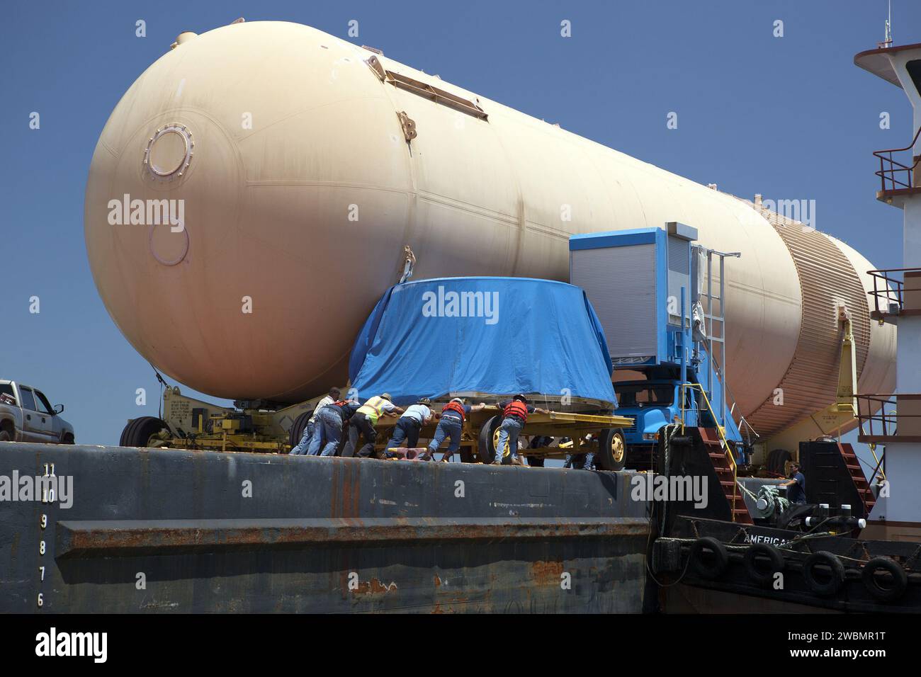 CAPE CANAVERAL, Fla. – A space shuttle solid rocket booster, or SRB ...