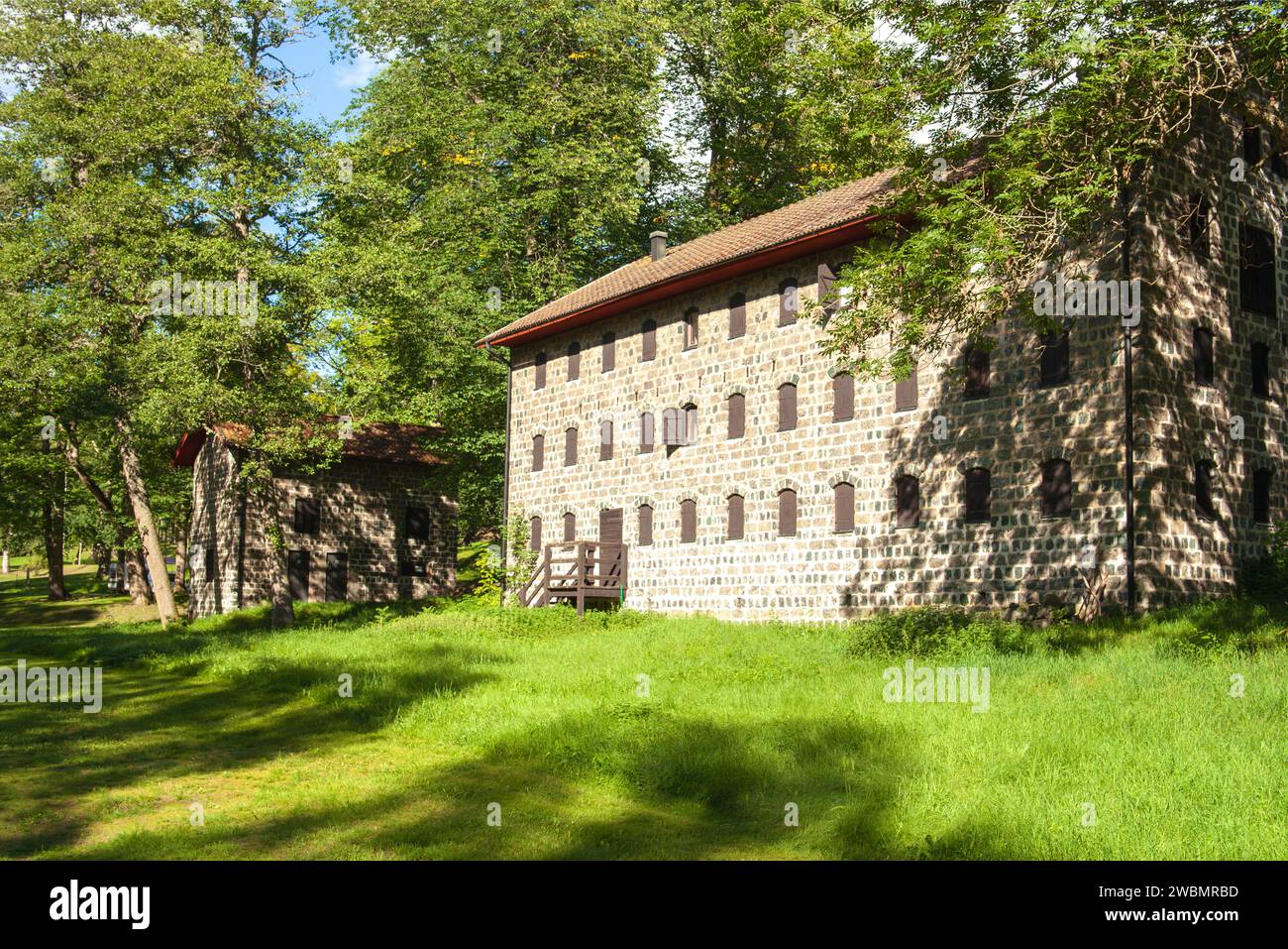 BORGVIK, SWEDEN ON AUGUST 17, 2023. One of the best-preserved mill ...