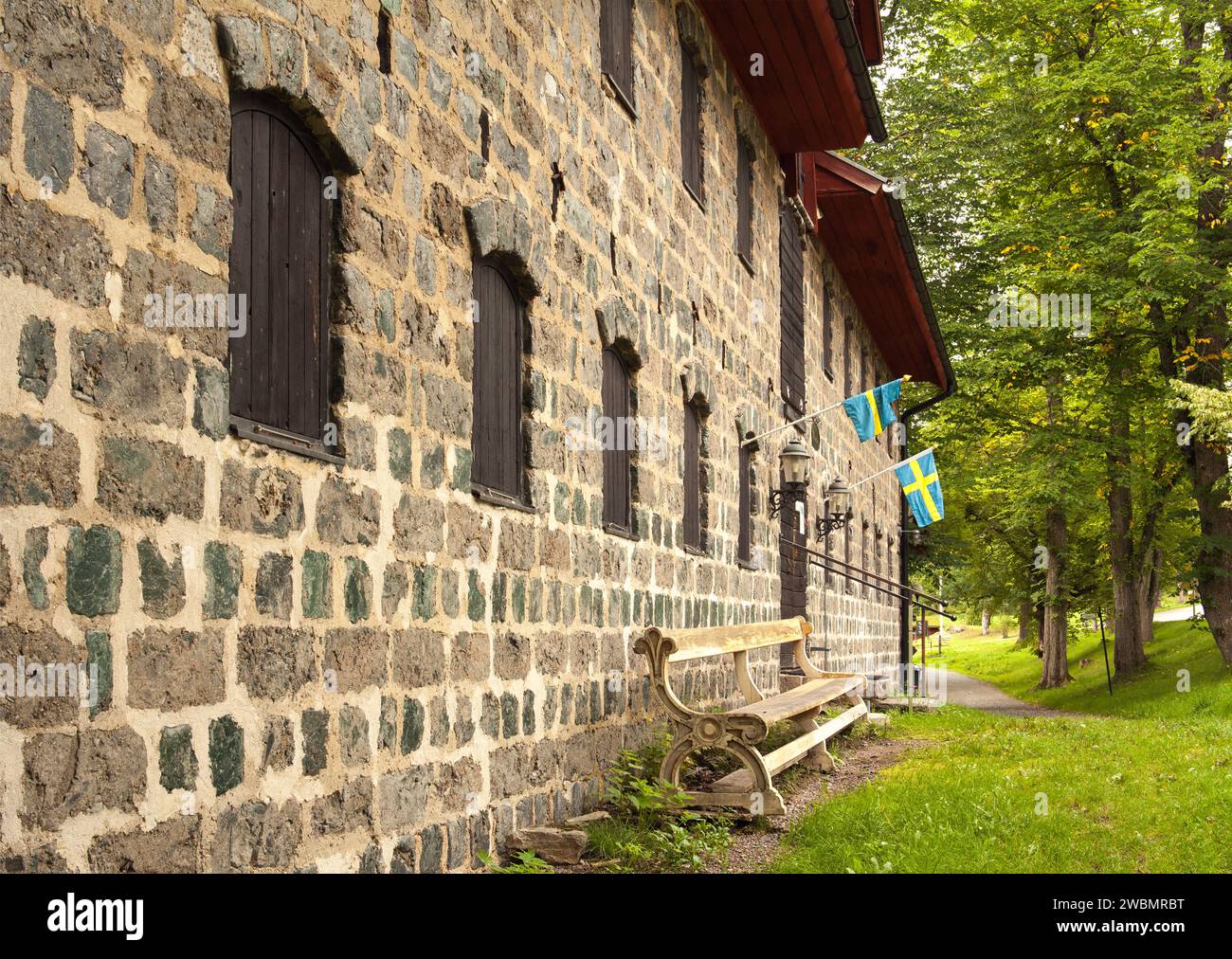 BORGVIK, SWEDEN ON AUGUST 17, 2023. One of the best-preserved mill ...