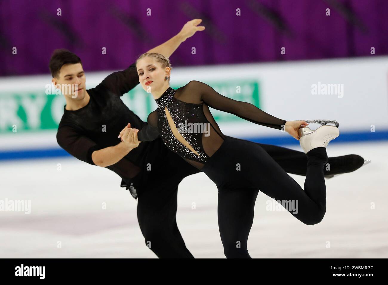 Minerva Fabienne Hase and Nikita Volodin of Germany perform in the ...