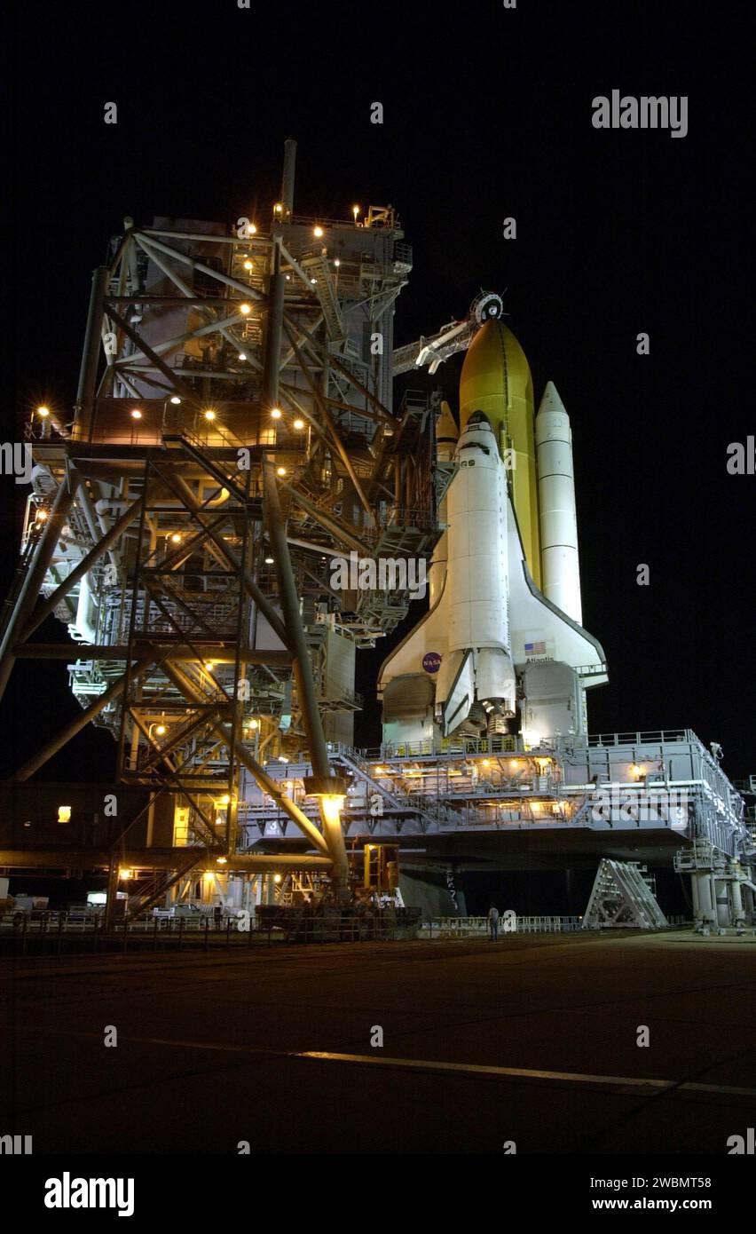 KENNEDY SPACE CENTER, FLA. -- In preparation for launch of Space Shuttle Atlantis on mission STS ...