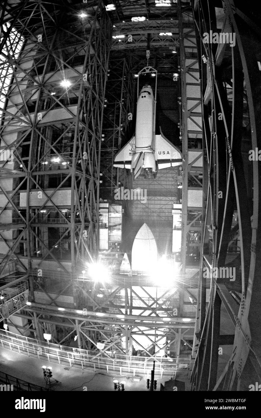 Space shuttle assembly building Black and White Stock Photos & Images ...