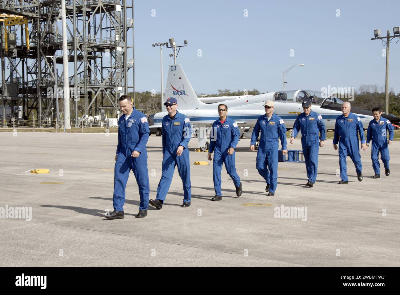 CAPE CANAVERAL, Fla. – After their arrival at the Shuttle Landing ...