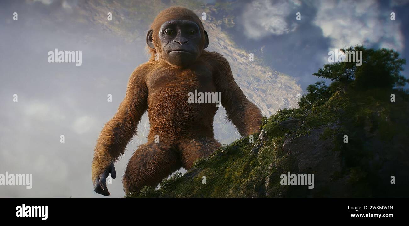 Godzilla x Kong The New Empire Young ape Stock Photo - Alamy