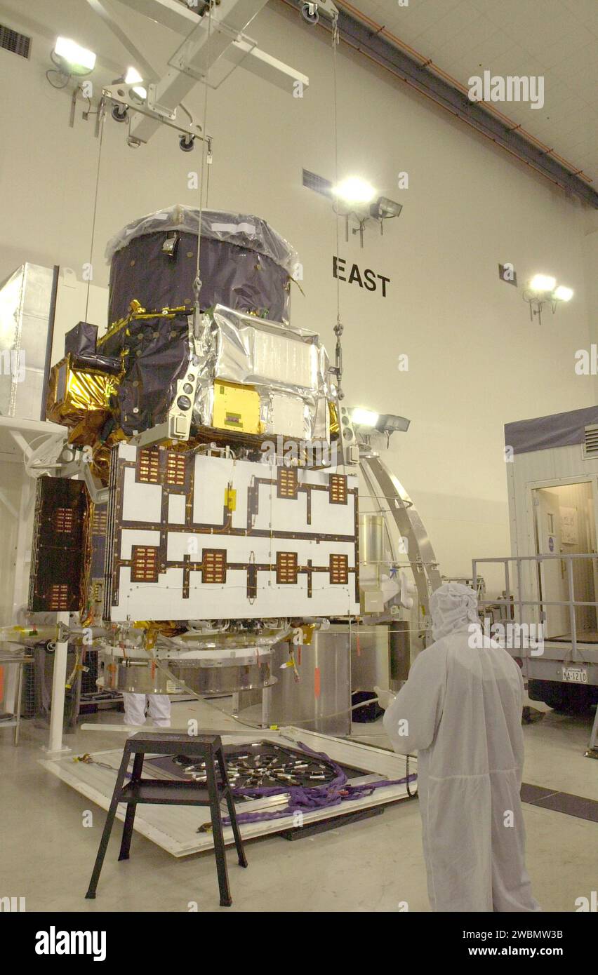 The CALIPSO spacecraft is moved at Vandenberg Air Force Base to a ...