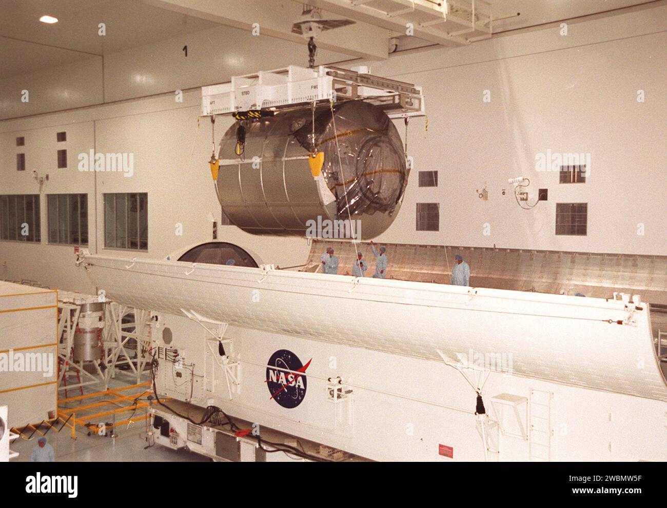 Leonardo MPLM was lifted from its payload canister at the Space Station ...