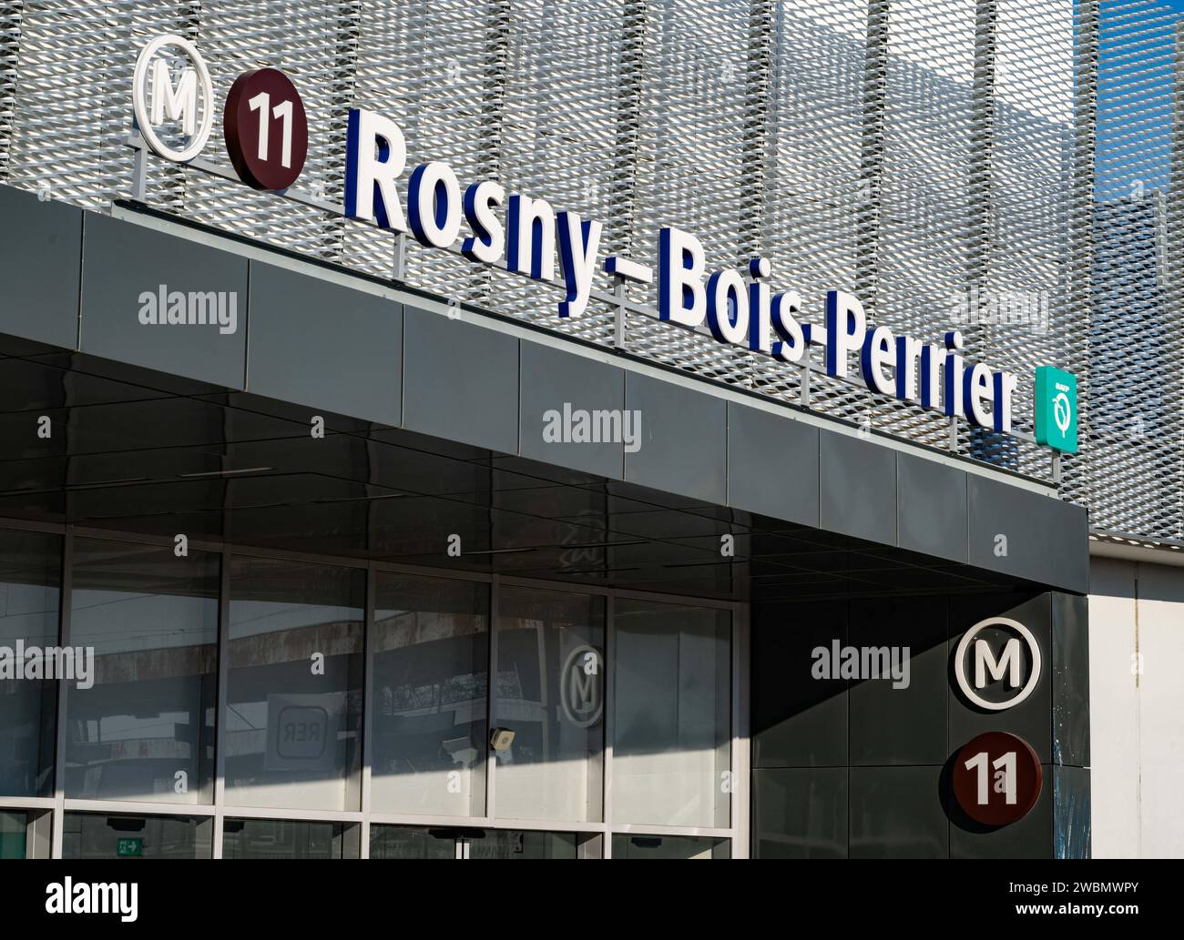Rosny Sous Bois, France. 11th Jan, 2024. New Station of Rosny-Bois ...