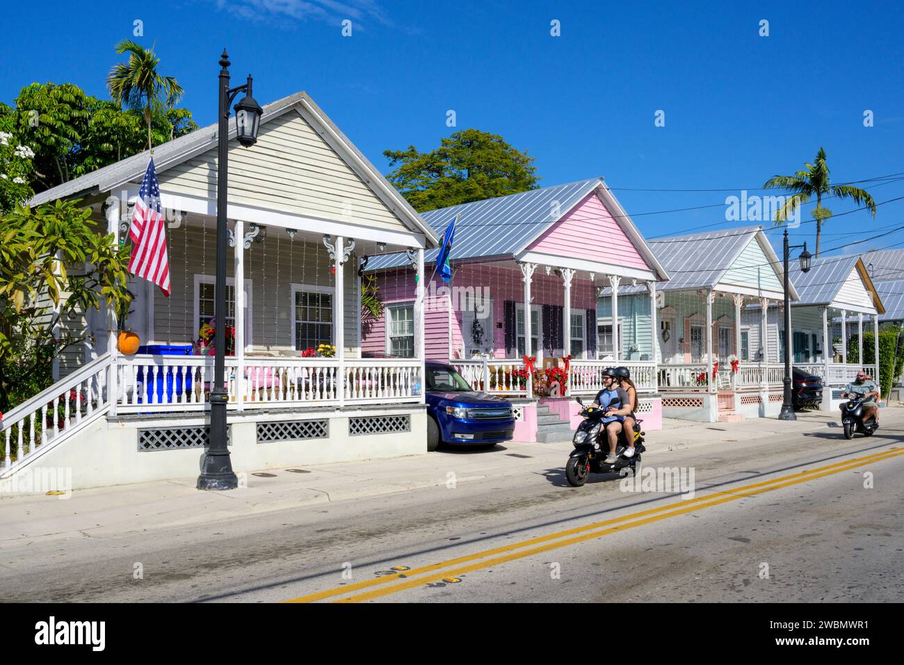 Colorful Homes Key West, Florida USA Stock Photo - Alamy