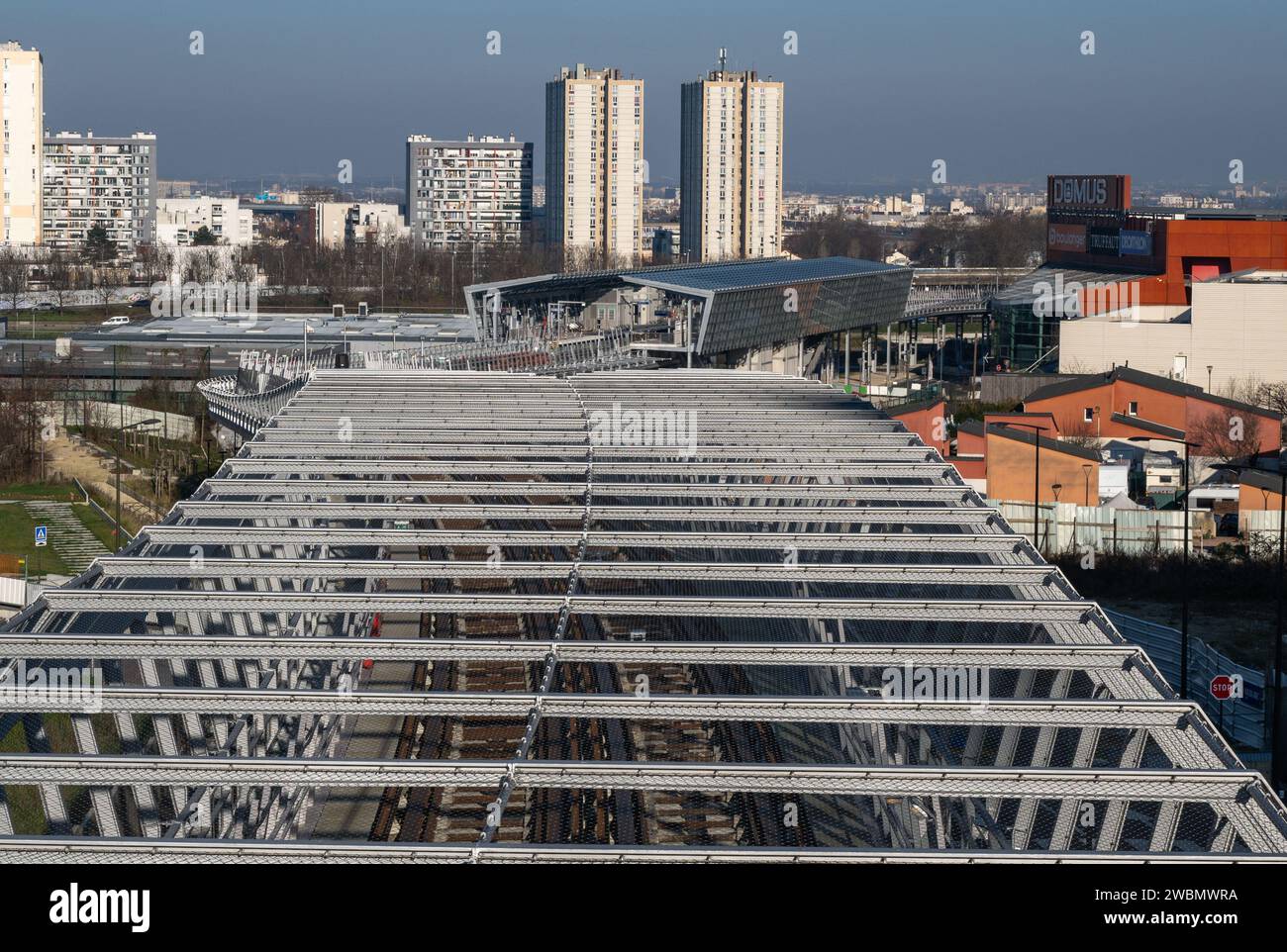 Rosny Sous Bois, France. 11th Jan, 2024. New Aerial Station of Coteaux ...