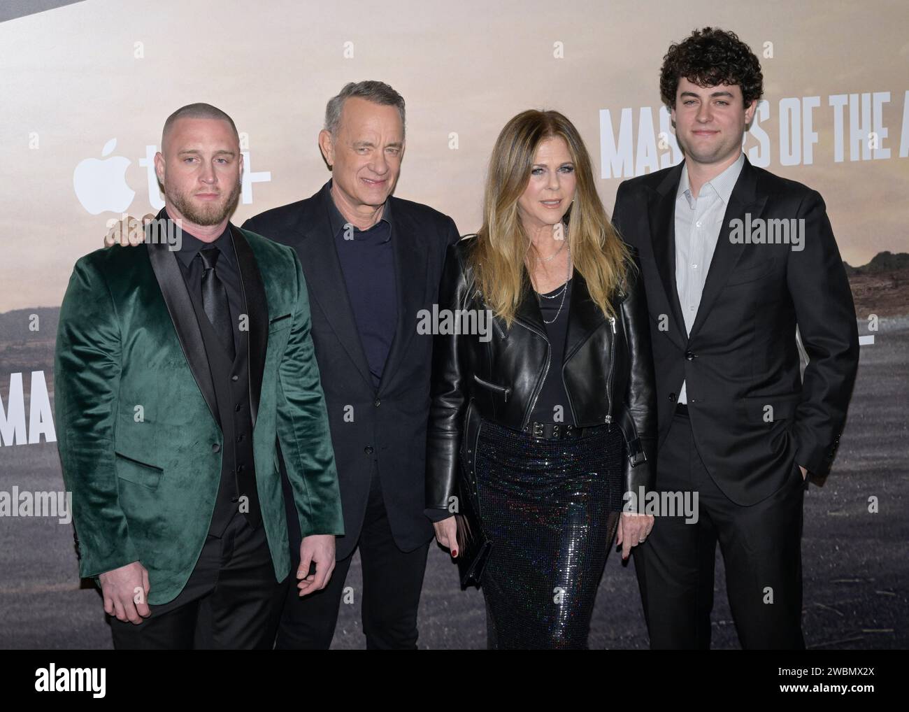 January 10, 2024, Westwood, California, USA: TOM HANKS, and RITA WILSON ...