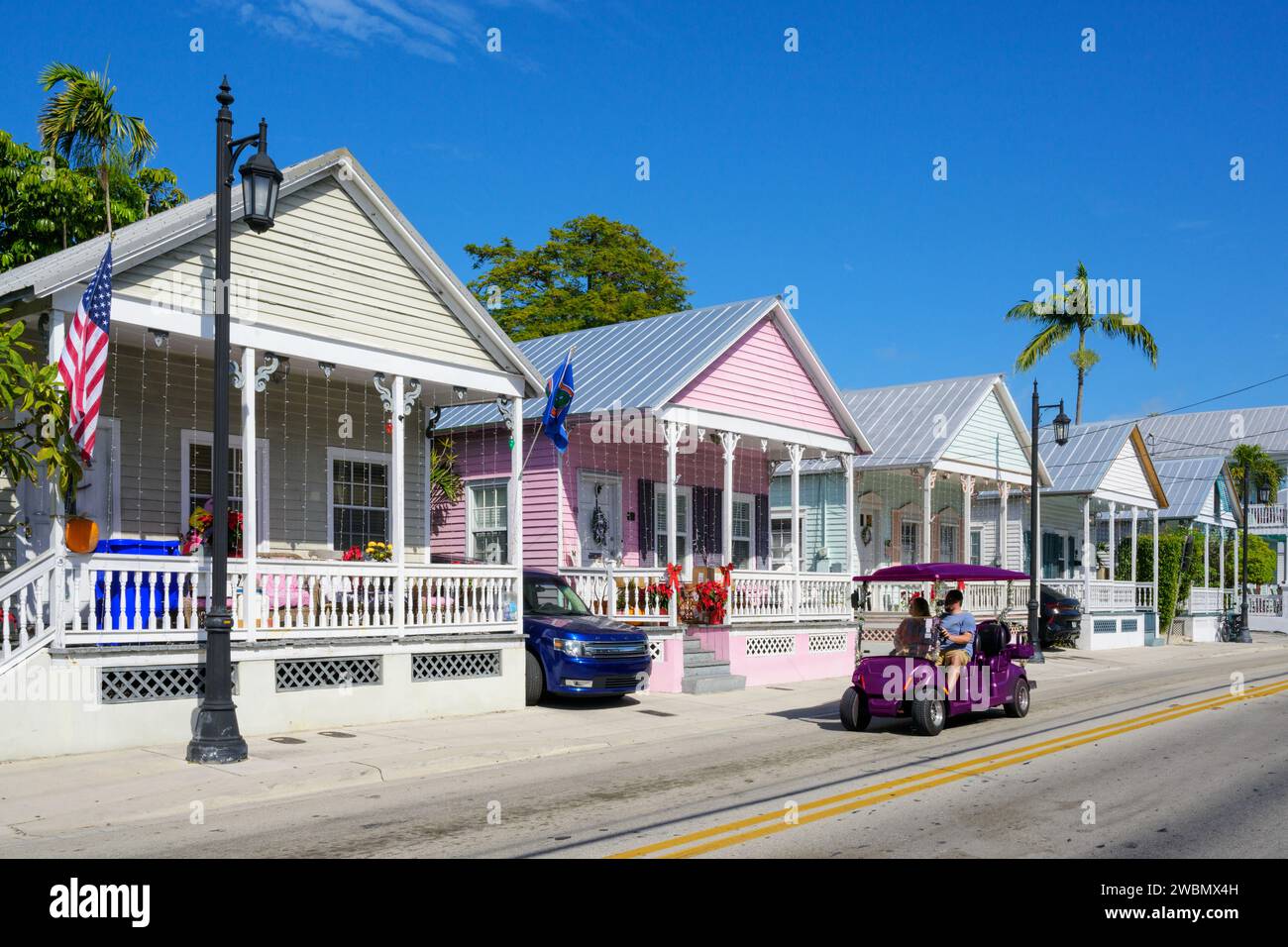 Colorful Homes Key West, Florida USA Stock Photo - Alamy