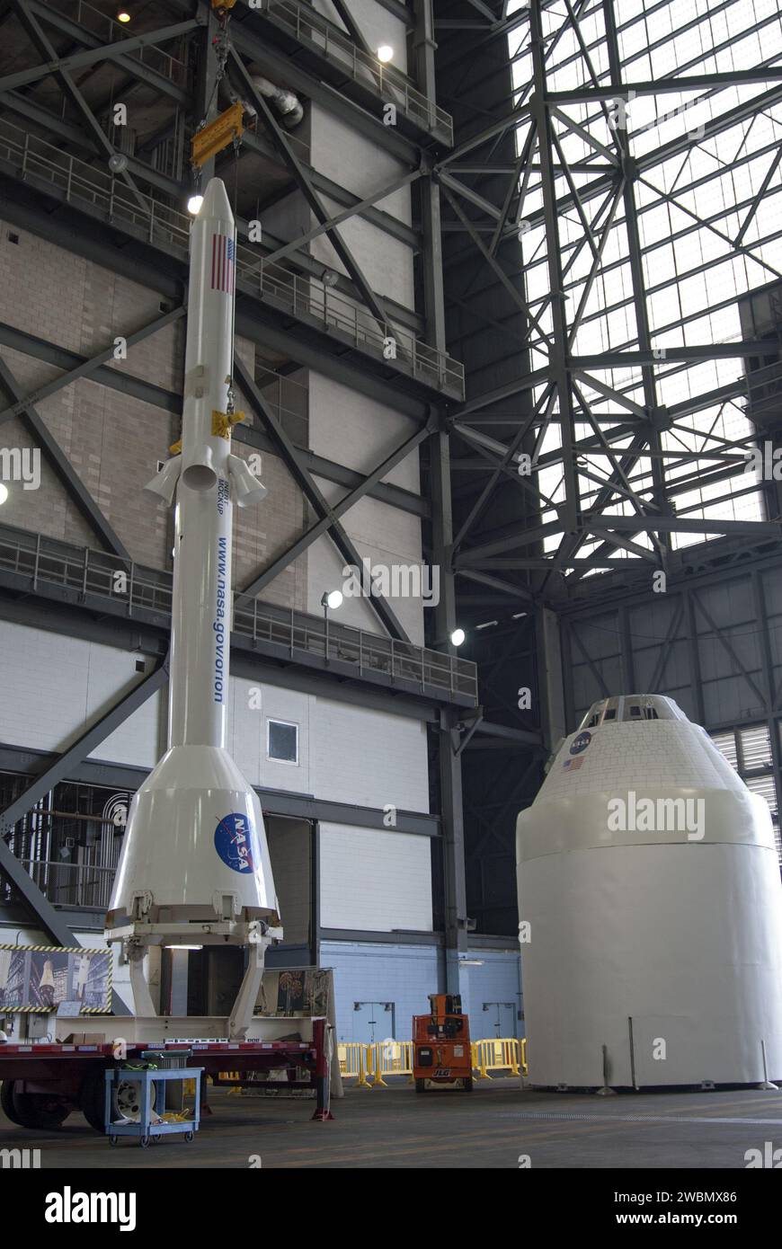 CAPE CANAVERAL, Fla. – A mockup of the Launch Abort System, or LAS, is ...